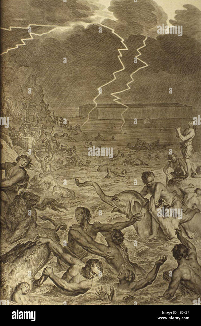 This artwork, 'And it rained upon the Earth forty days and forty nights ...
