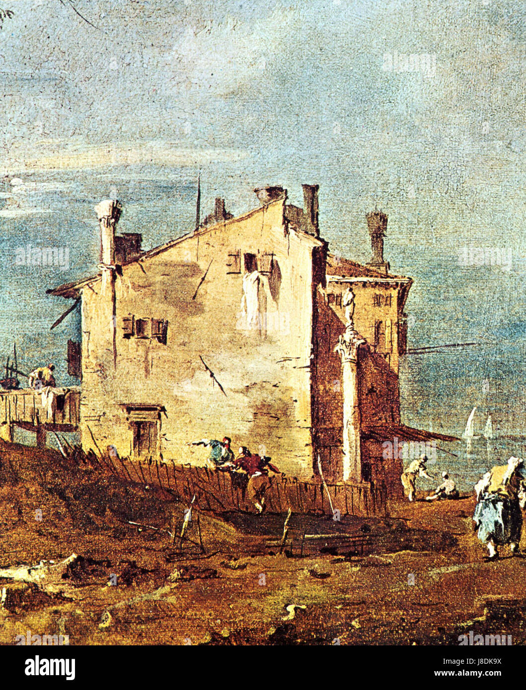 A painting by Francesco Guardi, an Italian artist known for his ...