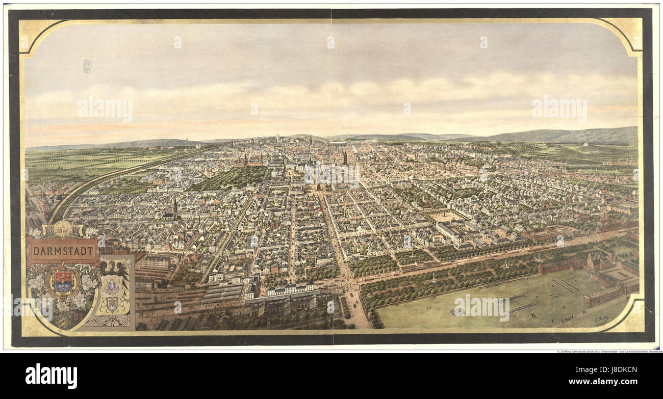 A large-scale photograph or illustration of the University Library of ...