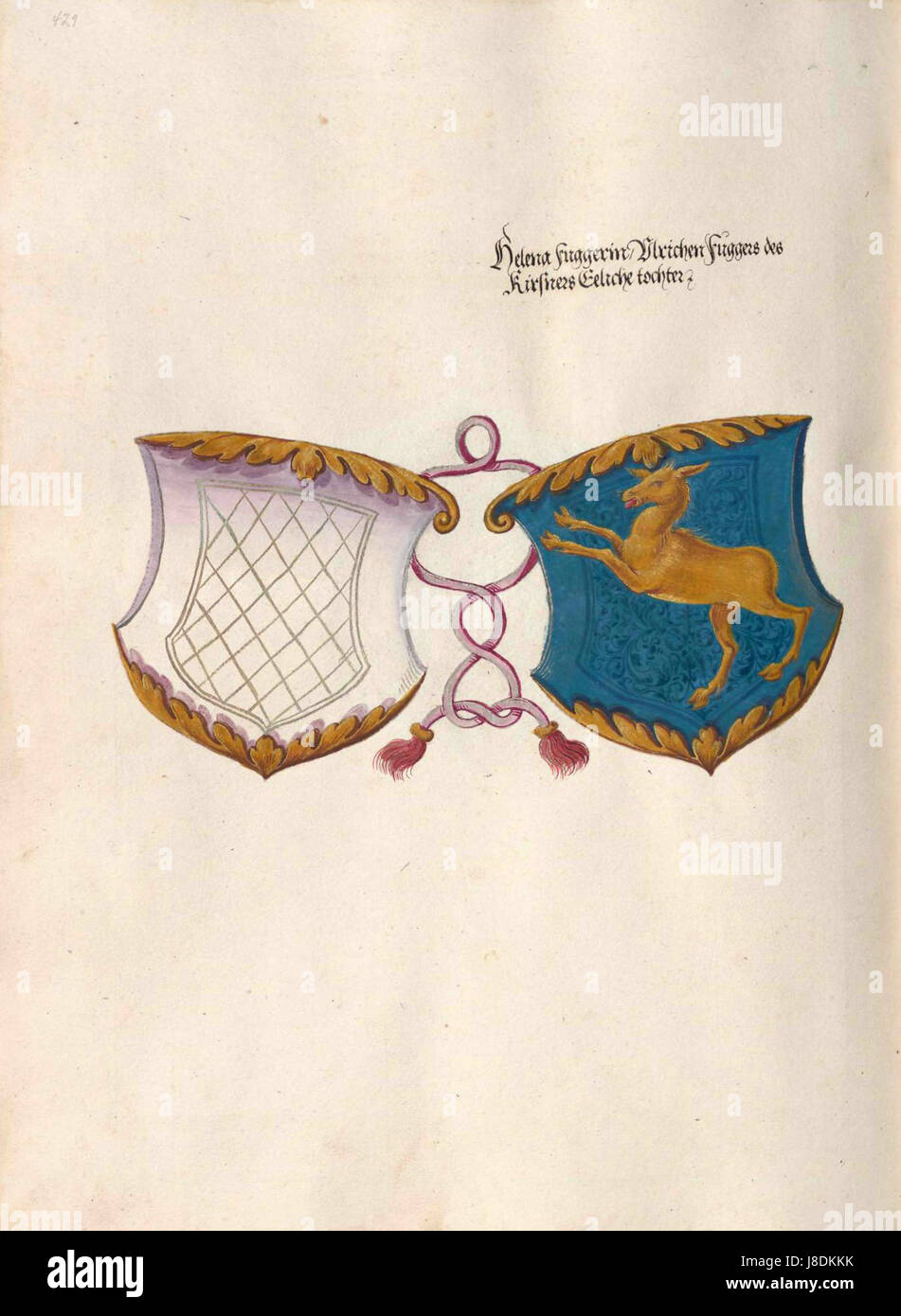 'Fugger Ehrenbuch 421' is an artistic work from the Fugger family's ...