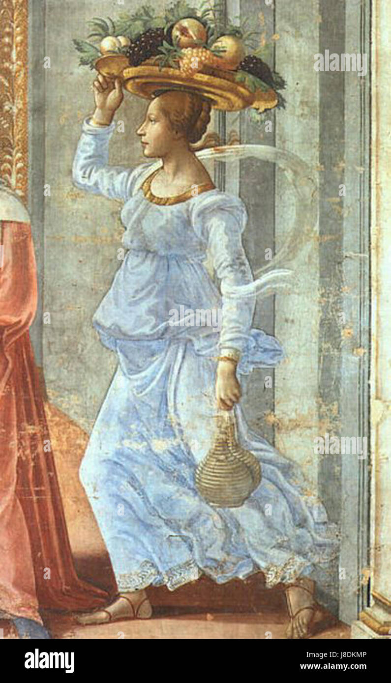 The frescoes by Domenico Ghirlandaio, an Italian Renaissance painter ...