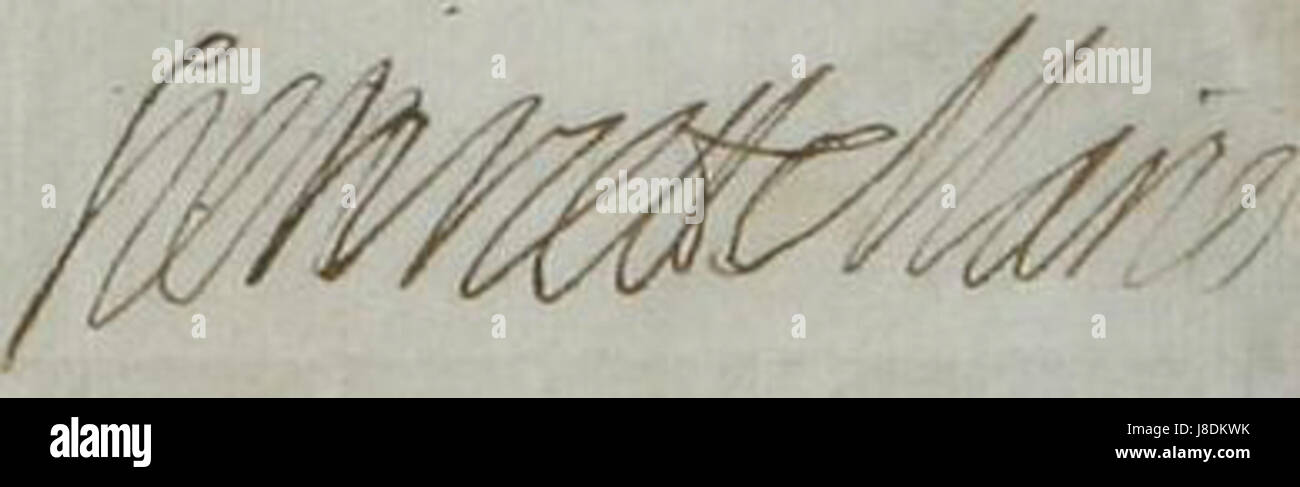 French signature hi-res stock photography and images - Alamy