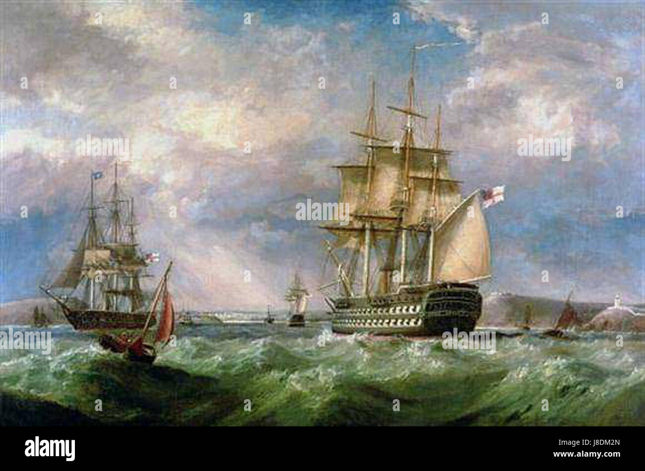 HMS Stirling Castle 1780 Stock Photo - Alamy