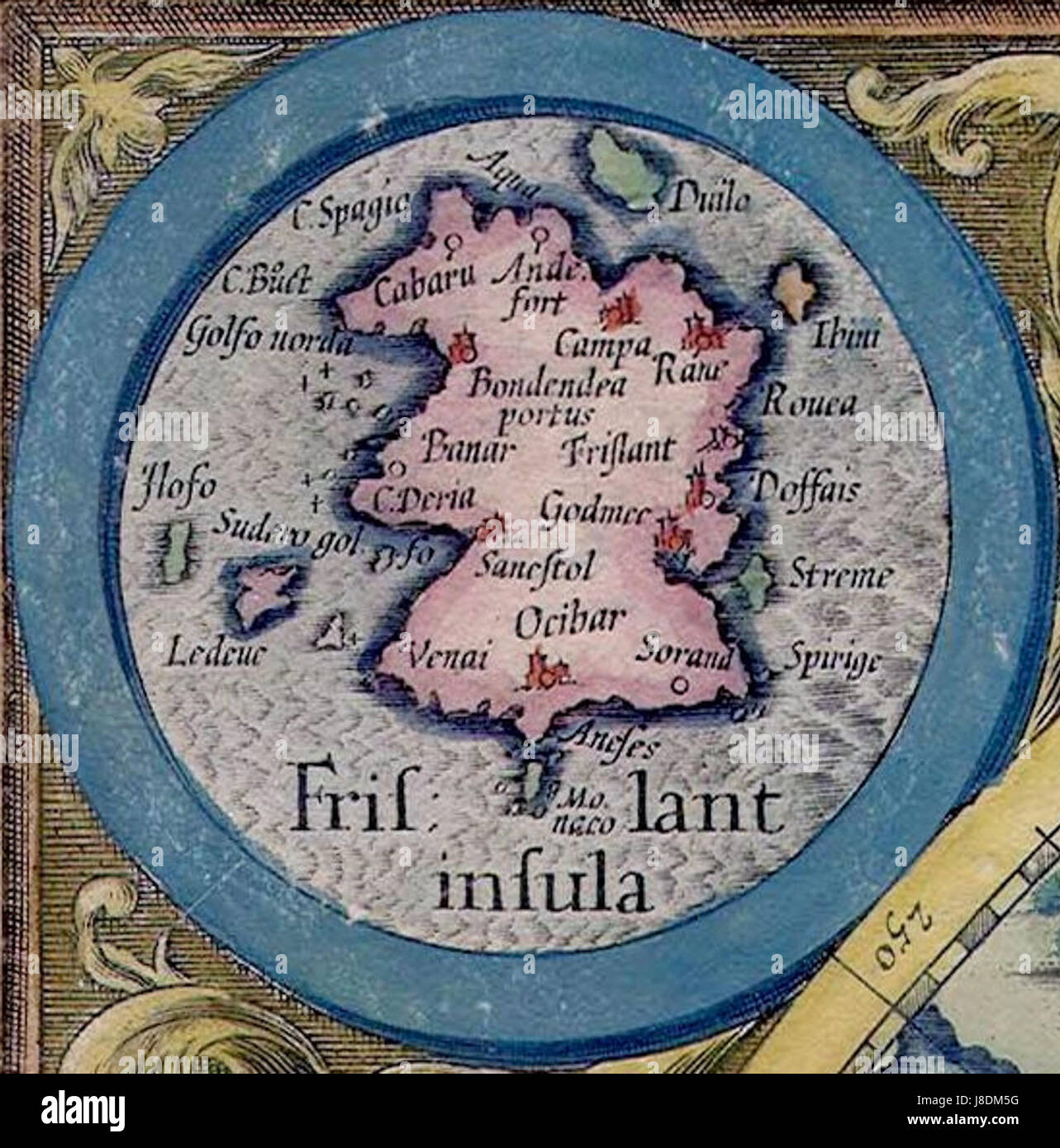 Frisland map hi-res stock photography and images - Alamy