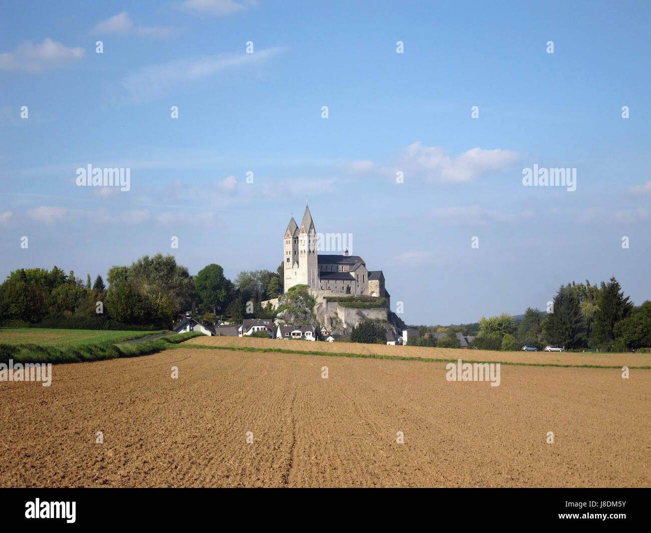 church, hesse, acre, germany, german federal republic, scenery ...
