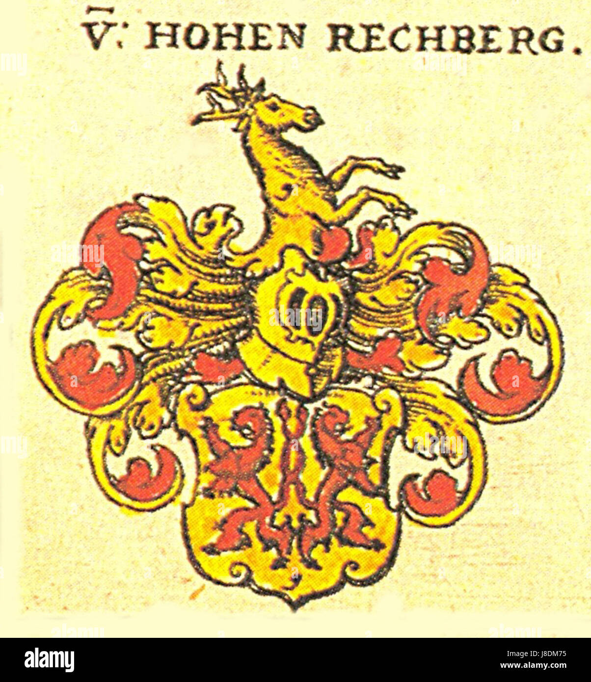 Freiherren Wappen der Rechberg Stock Photo - Alamy