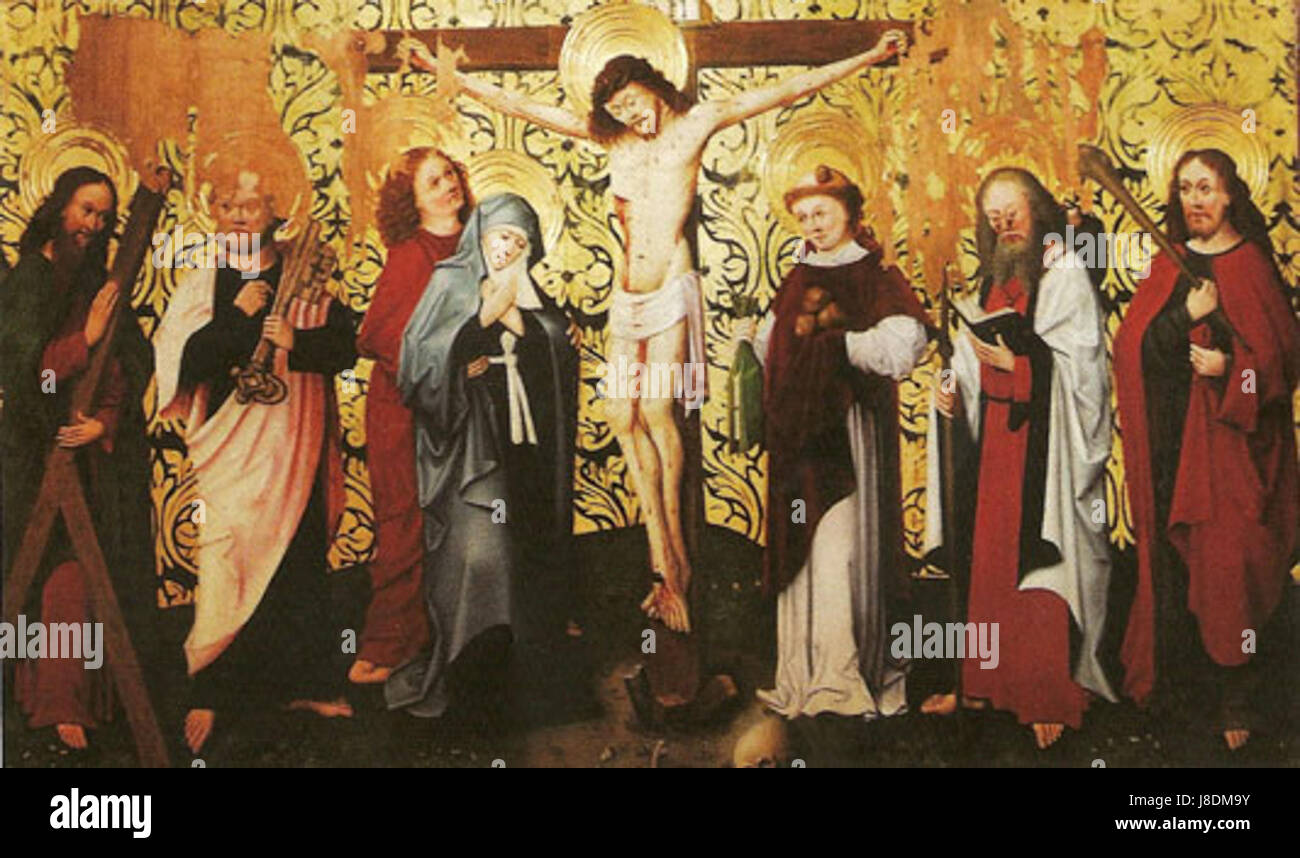 Le triptyque de la Passion is a religious triptych painting depicting ...