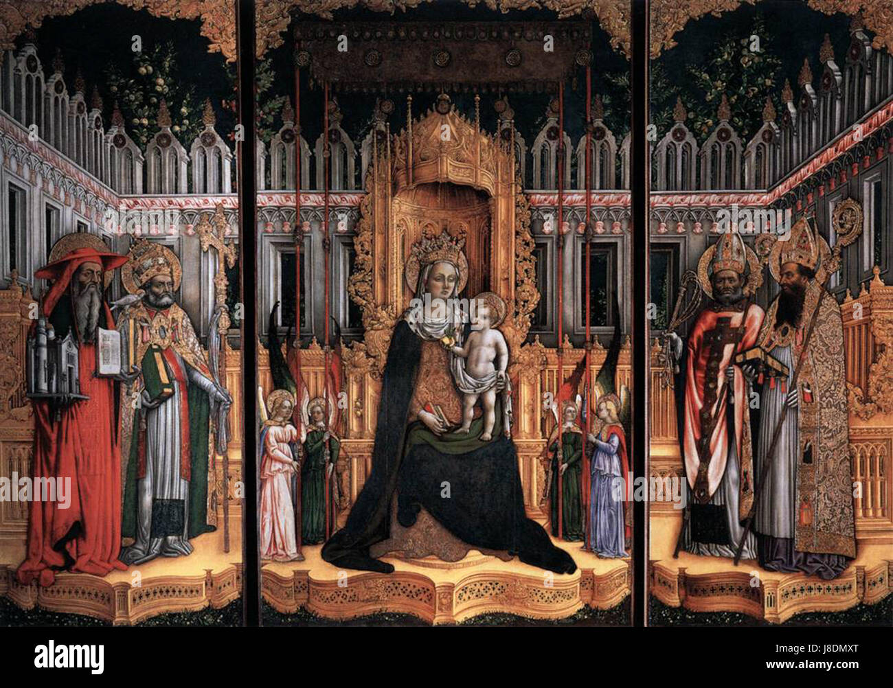 Giovanni d'Alemagna's triptych is a notable religious artwork from the ...