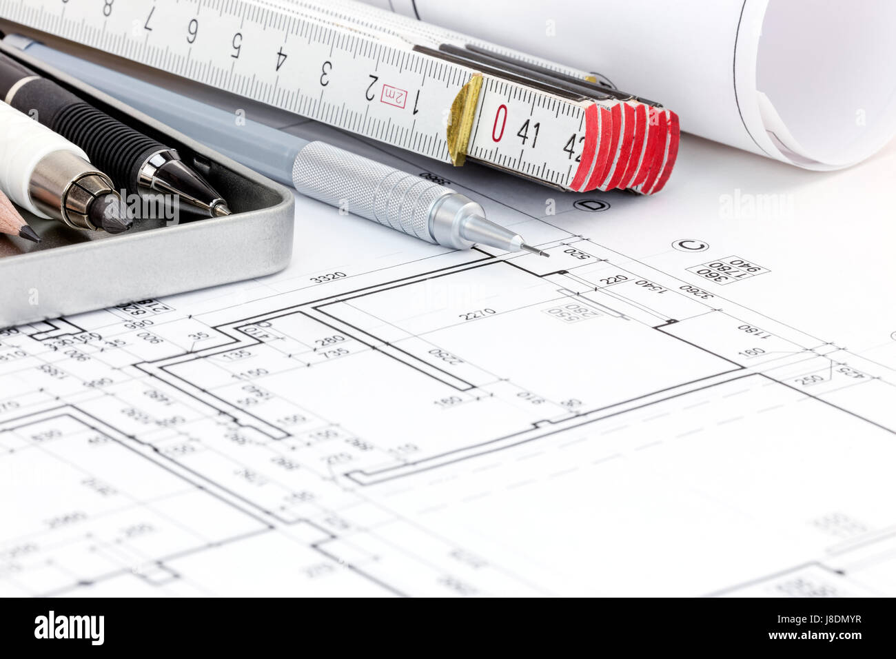Modern house architecture pen plan hi-res stock photography and images ...