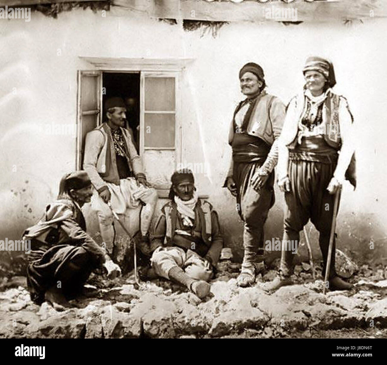 This title refers to a group of Montenegrins, likely portraying their ...