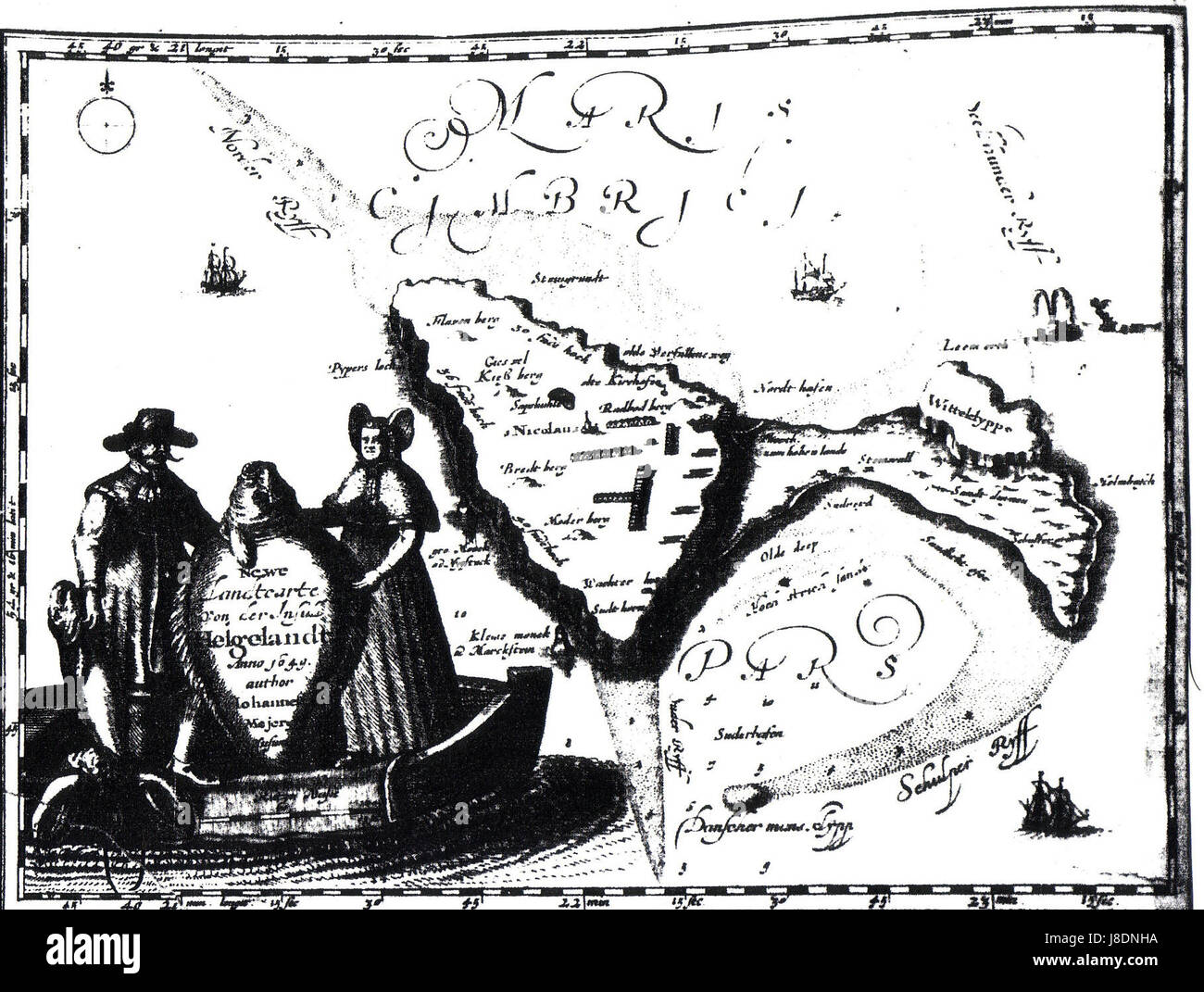 Map helgoland hi-res stock photography and images - Alamy