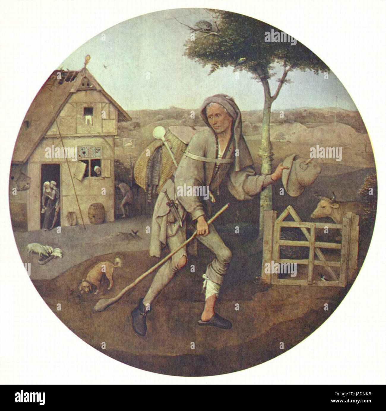 This piece, attributed to Hieronymus Bosch, showcases his distinct ...