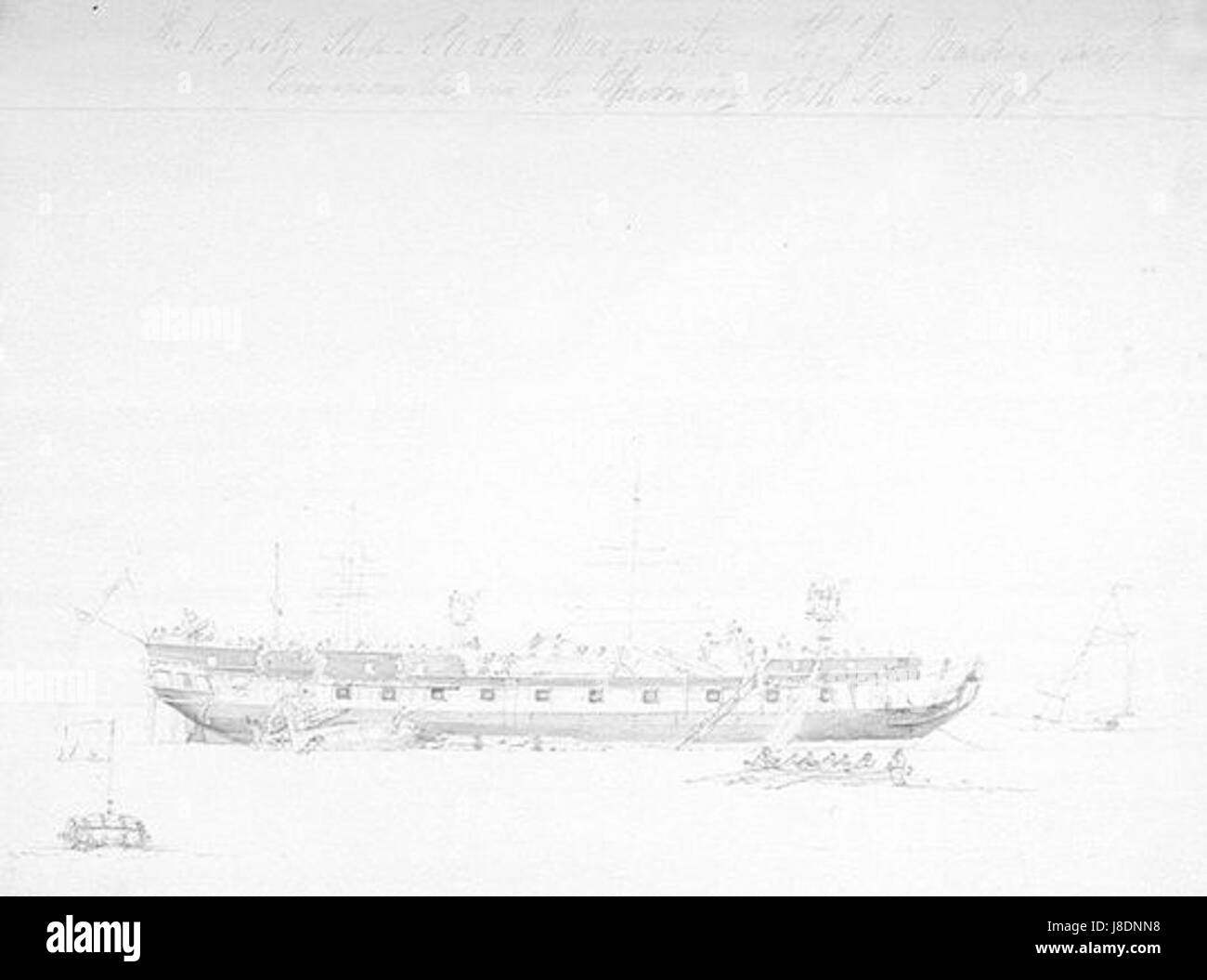 British warship 18th century hi-res stock photography and images - Alamy