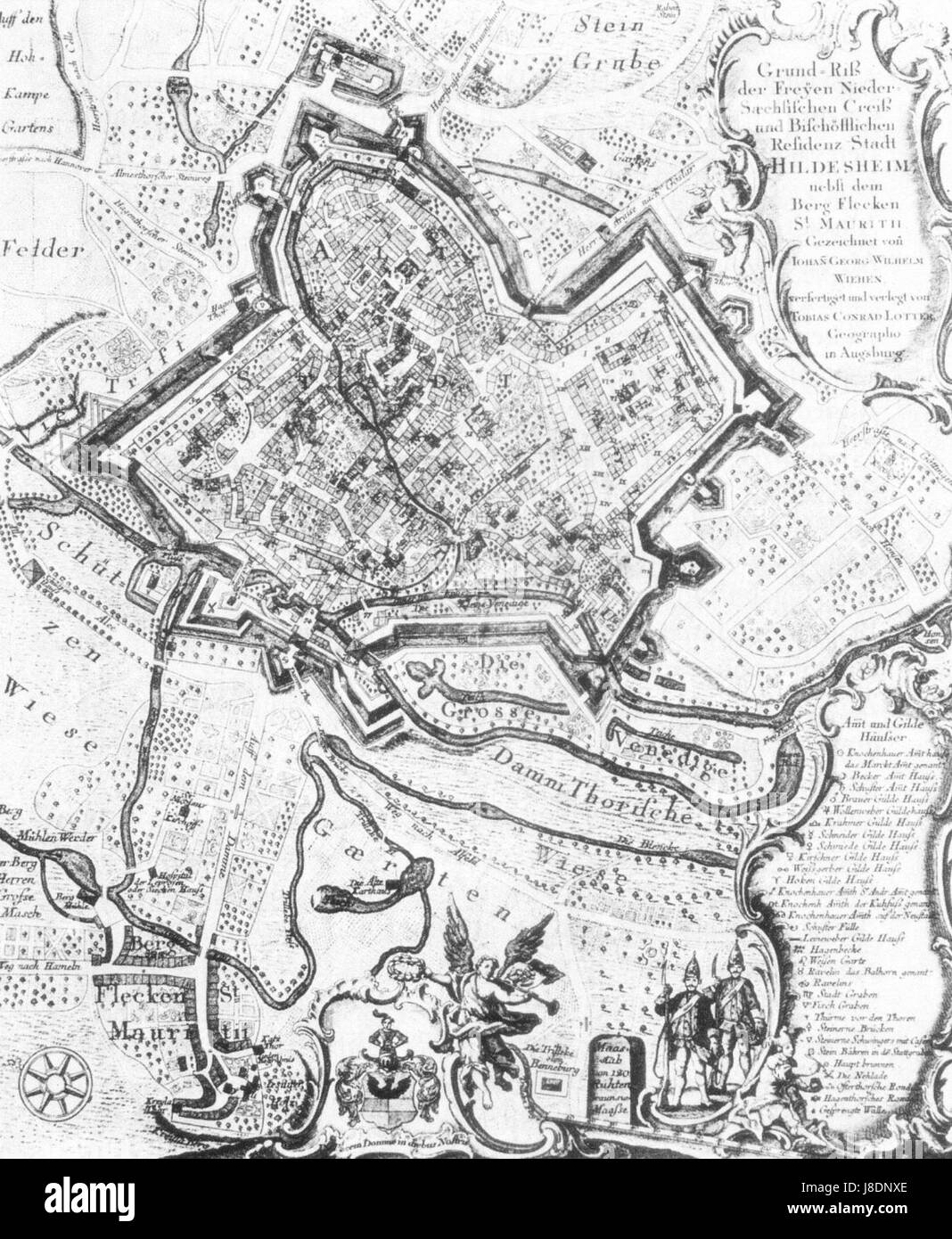 Hildesheim map hi-res stock photography and images - Alamy