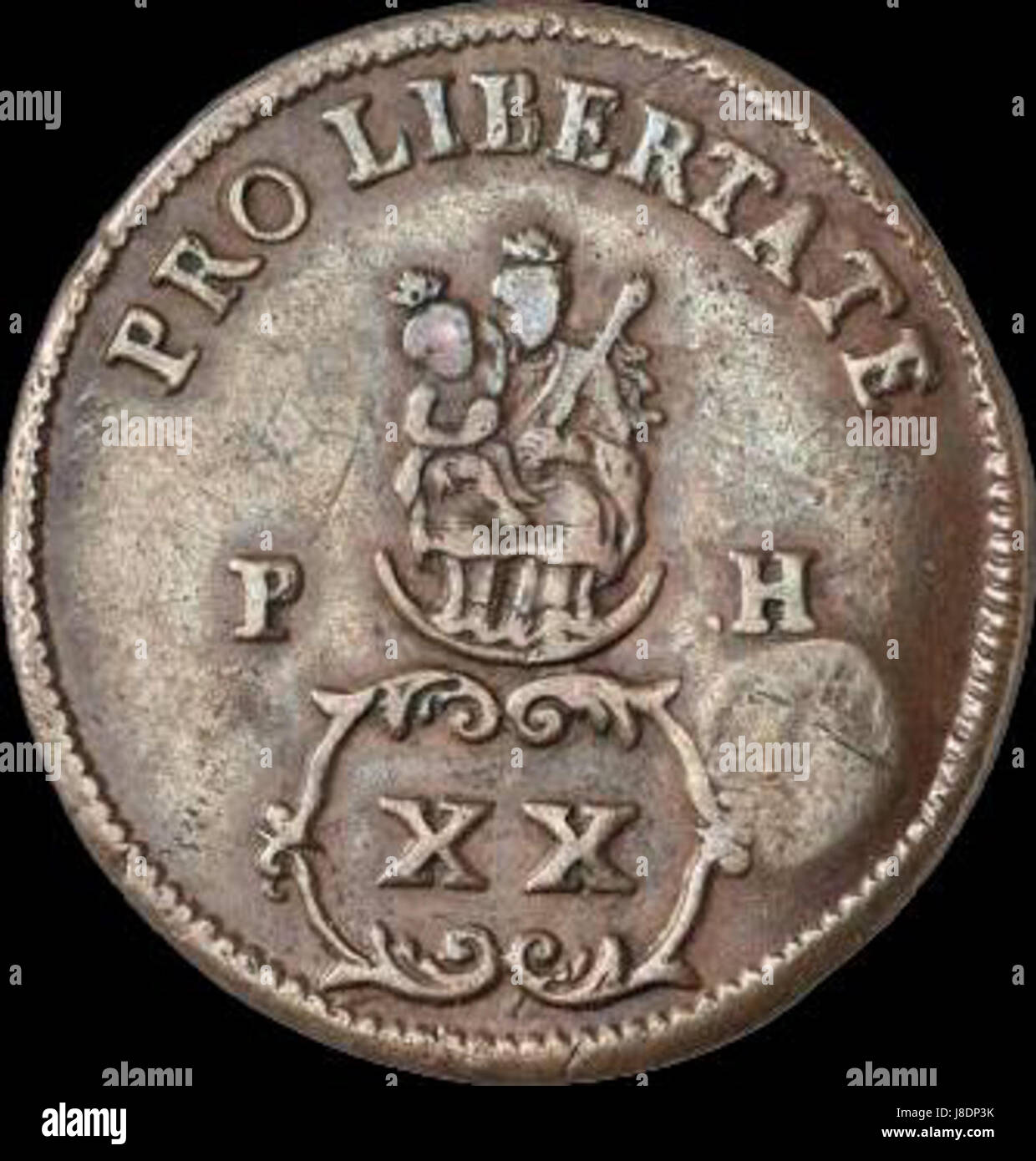 Hun Rakoczi XX Poltura 1705 Huszar 1530 reverse Stock Photo - Alamy