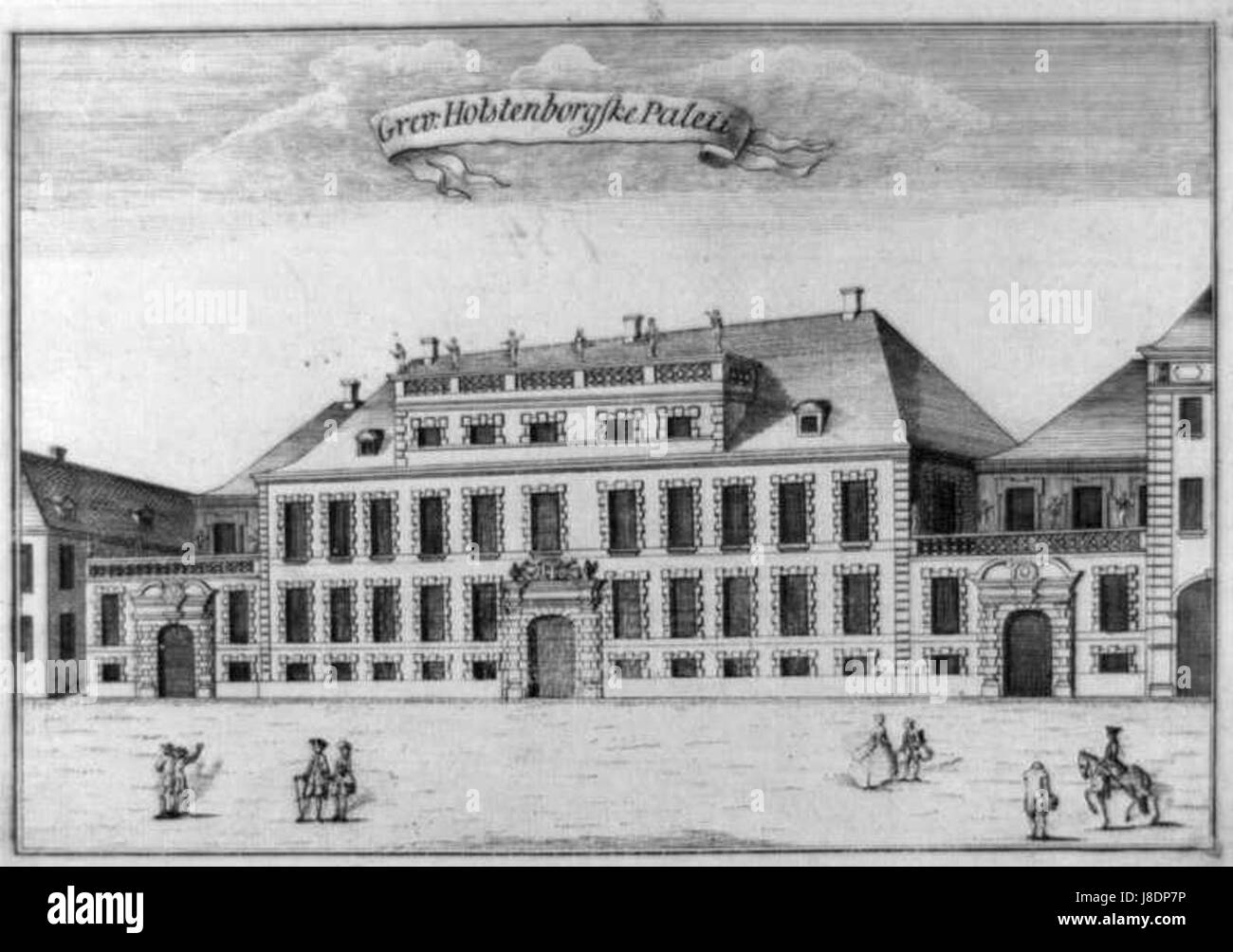 Holsteinske Palais 1767 Stock Photo - Alamy