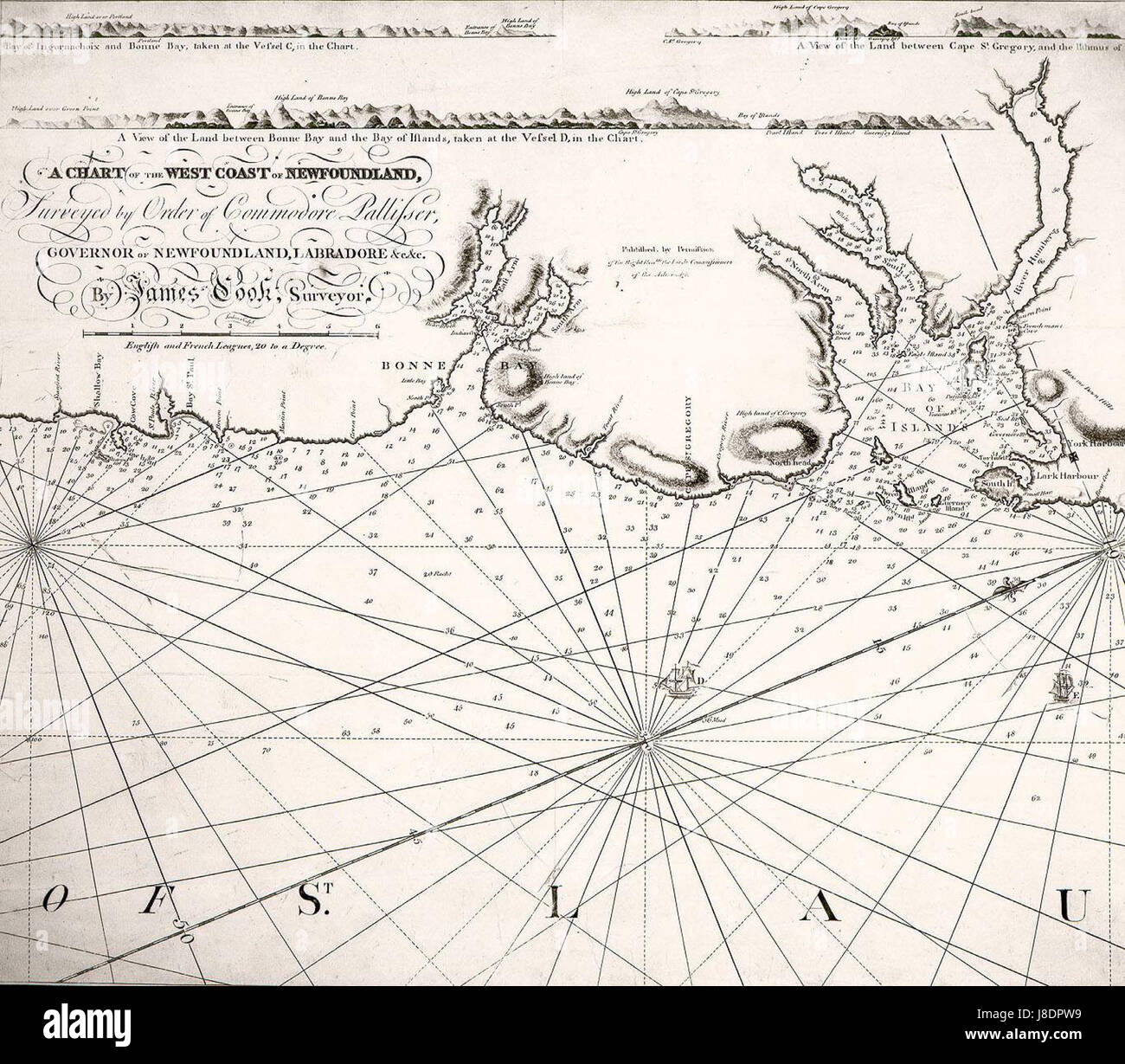 An image or map related to Captain James Cookâ€™s exploration of the ...