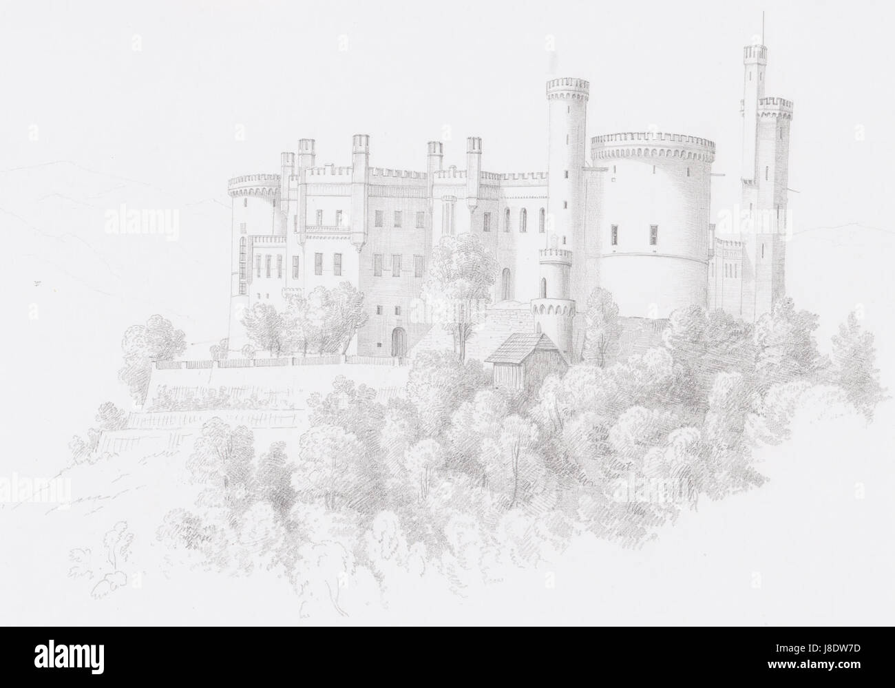 Markus Pernhart's depiction of Schloss Wolfsberg, a castle in Austria ...