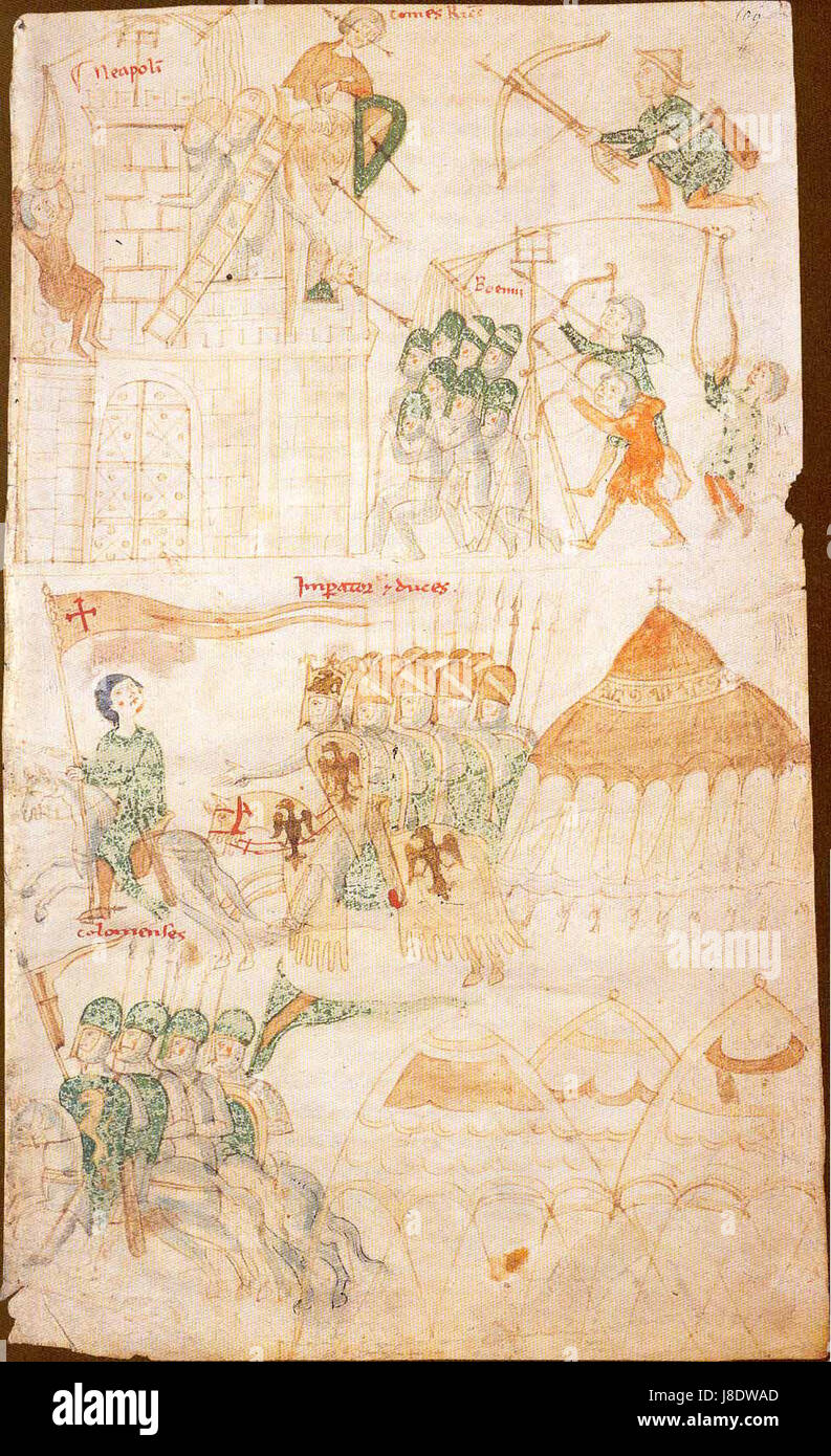Liber ad honorem Augusti Fol 109r Stock Photo - Alamy