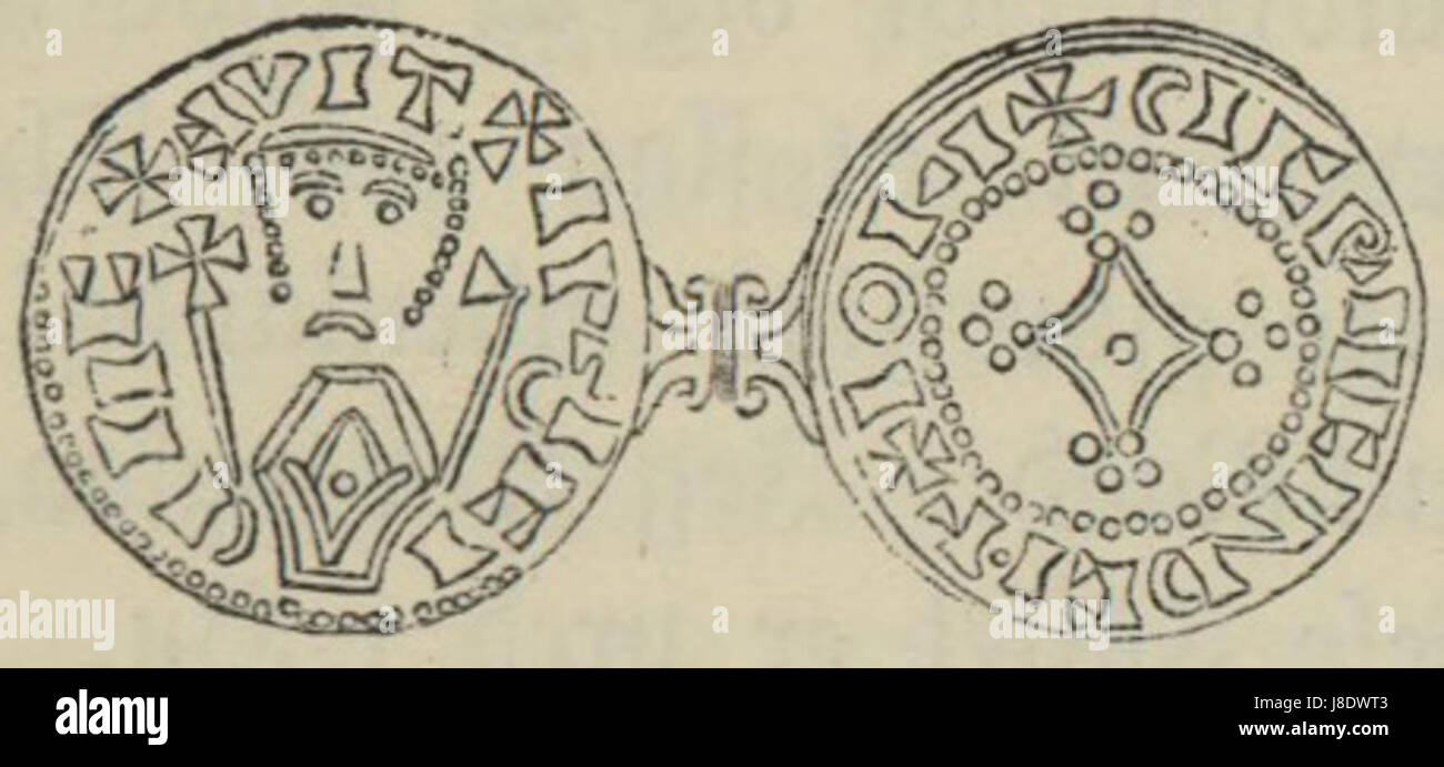 'Magnus den gode mynt f' refers to a coin from the reign of Magnus the ...