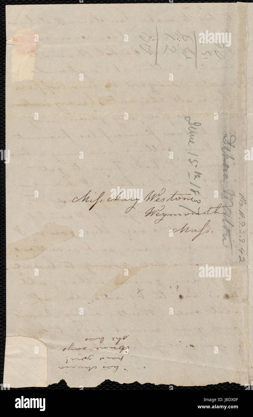 This historical letter, dated June 16, 1837, is a personal ...