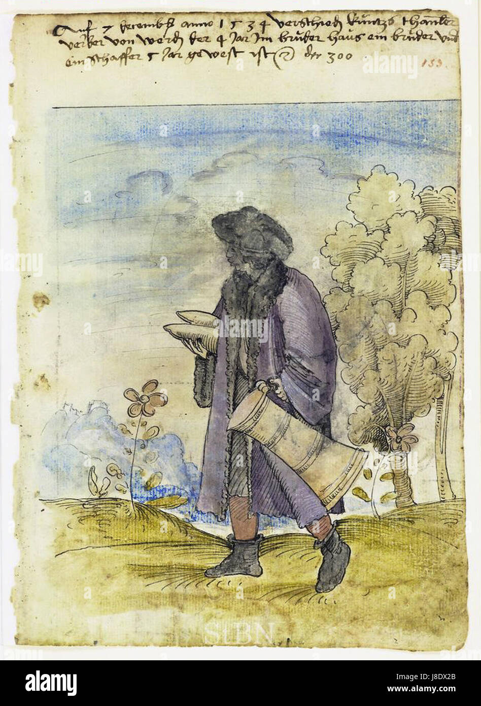 'Mendel I 153 r' refers to a manuscript or document associated with ...