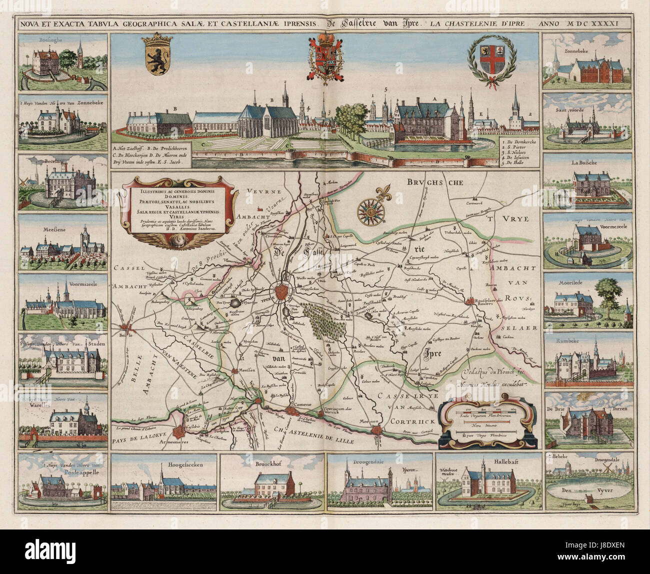 Map of ieper hi-res stock photography and images - Alamy