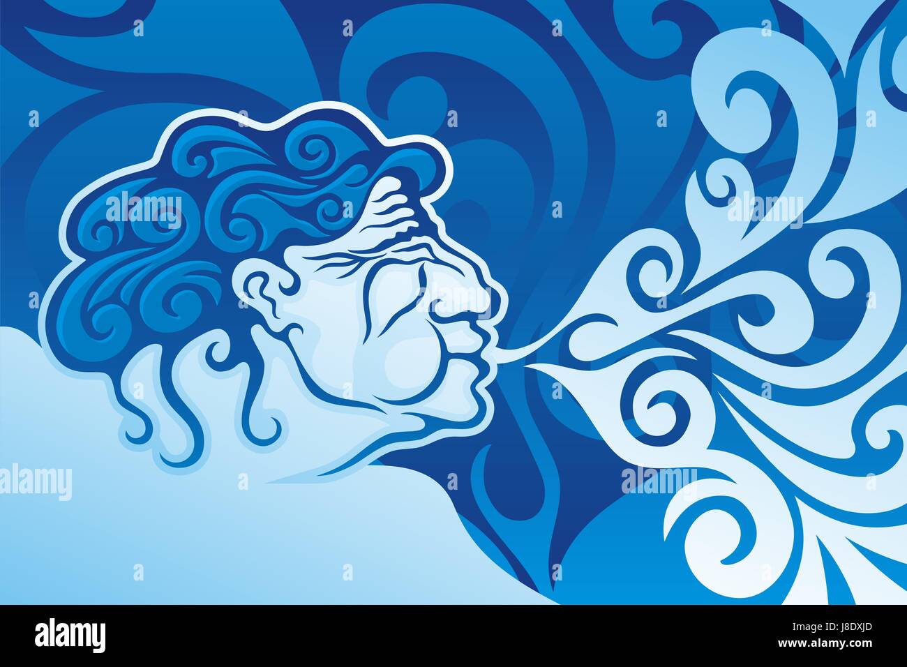 Greek wind god hi-res stock photography and images - Alamy