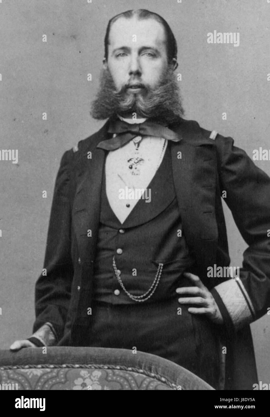 This portrait of Maximilian I, the Emperor of Mexico, shows him ...