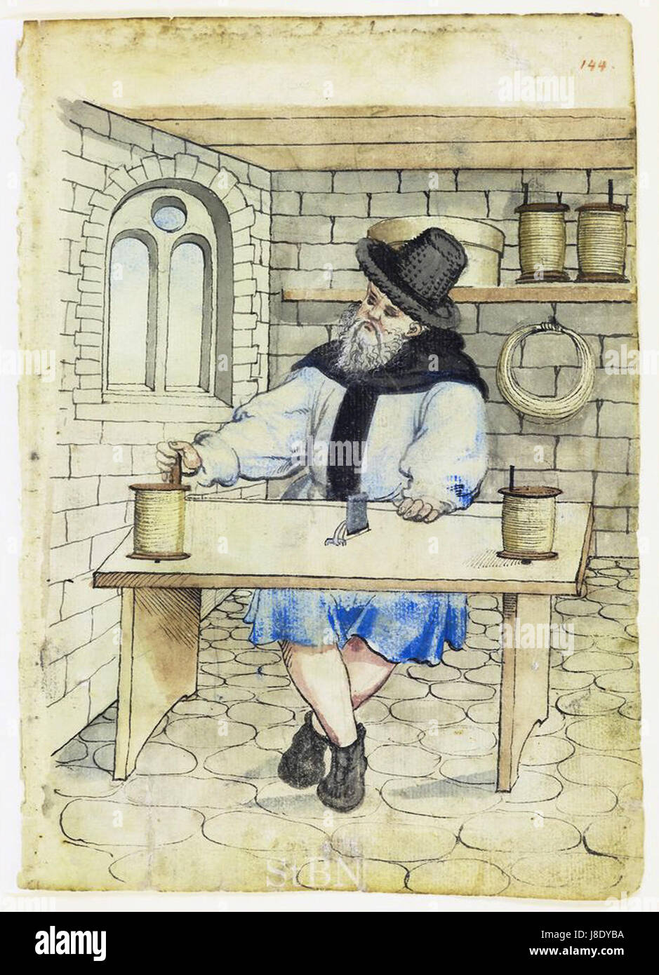 Mendel I 144r refers to a specific page in the historical manuscript of ...