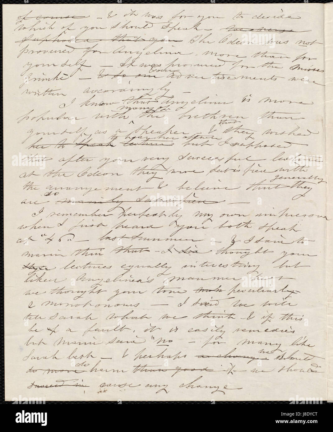 This letter, written by Anne Warren Weston to Sarah Moore GrimkÃ© on ...