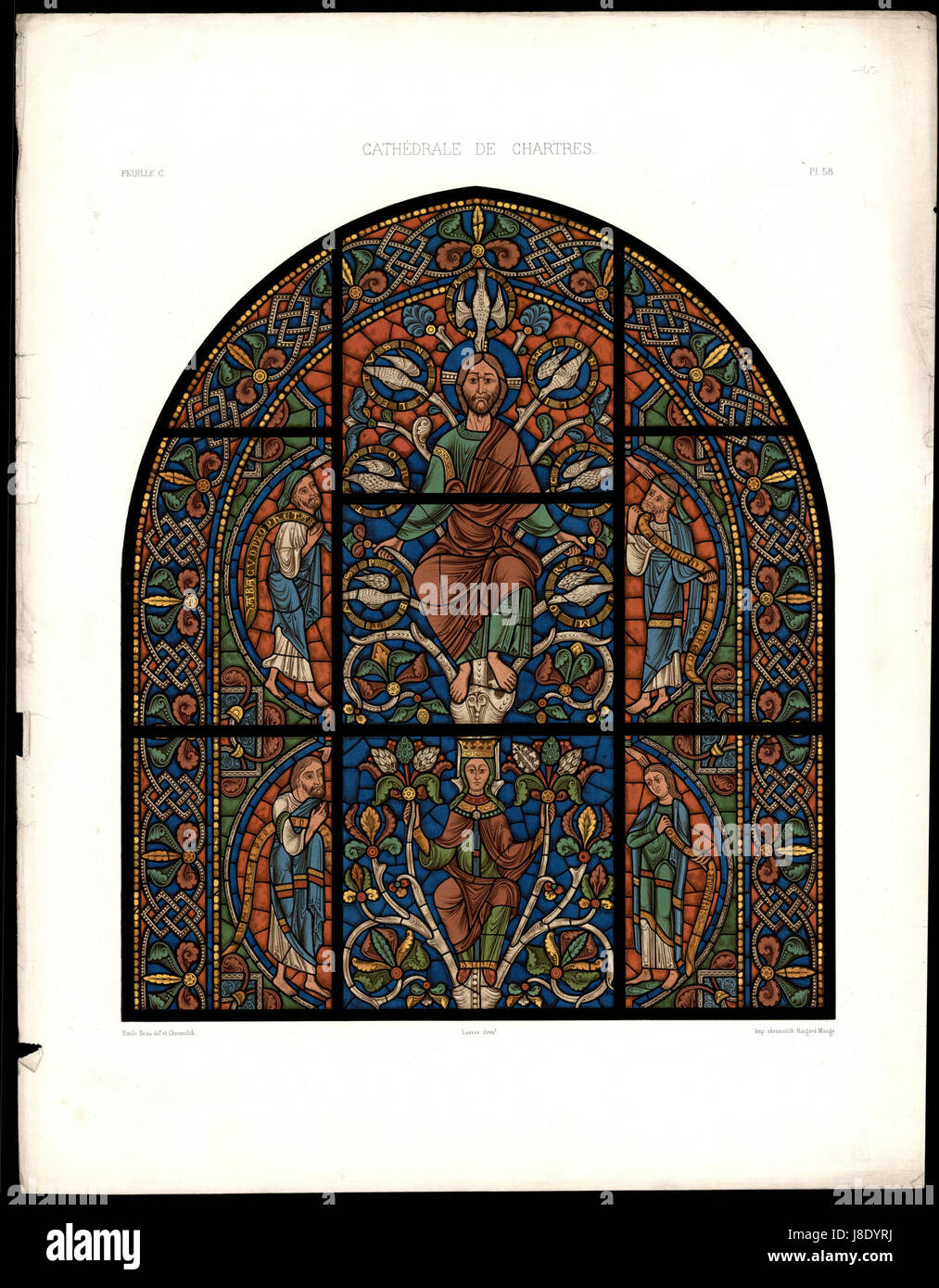 This chromolithograph from the *Monografie de la Cathedrale de Chartres ...