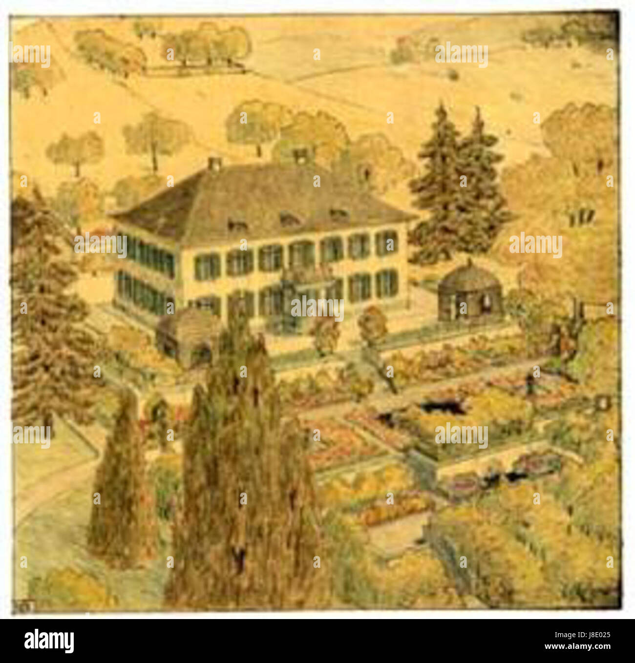 Evariste Mertens Villa Patumbah 1889 Stock Photo - Alamy