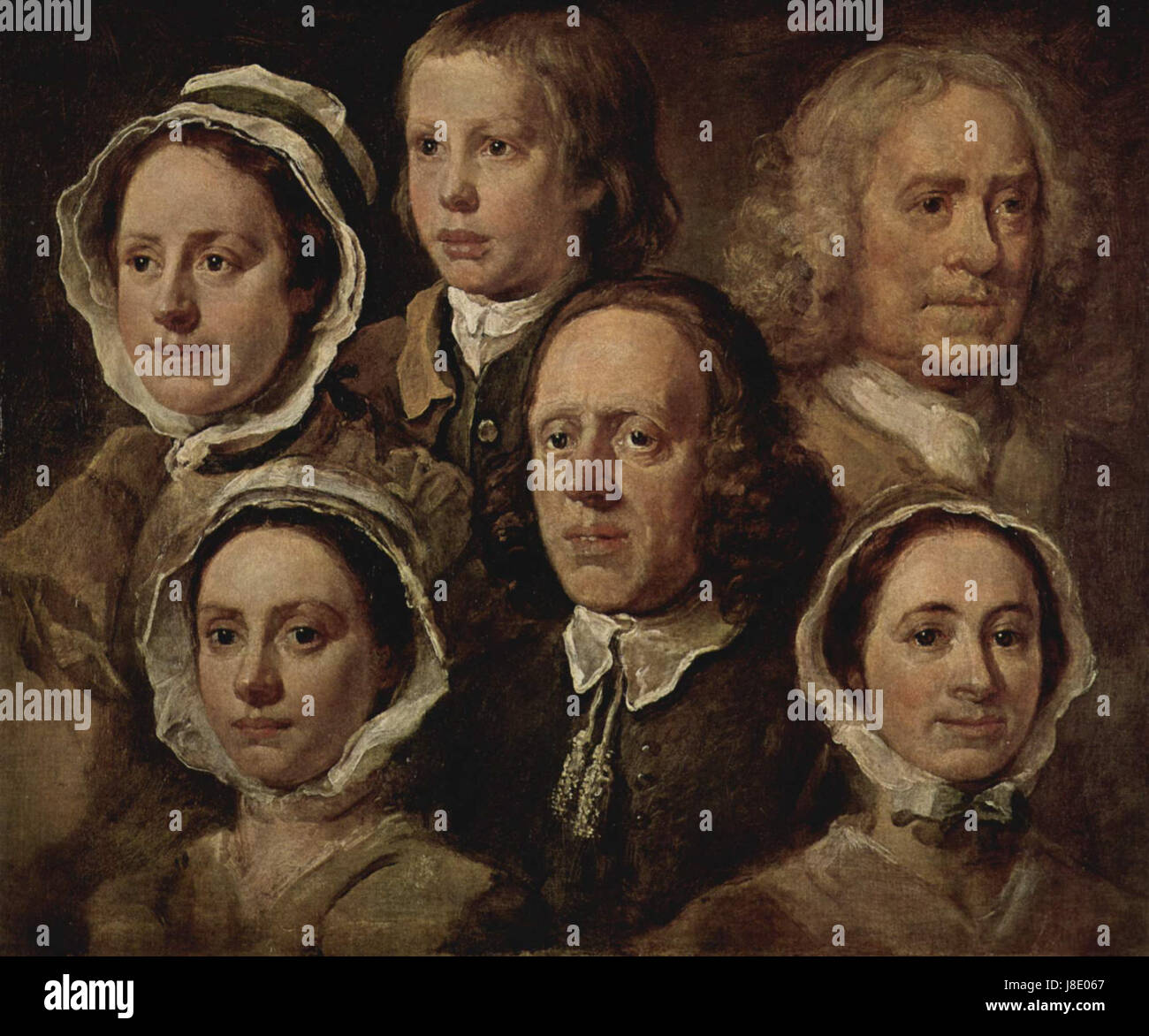 An artwork by William Hogarth, illustrating the distinctive style of ...