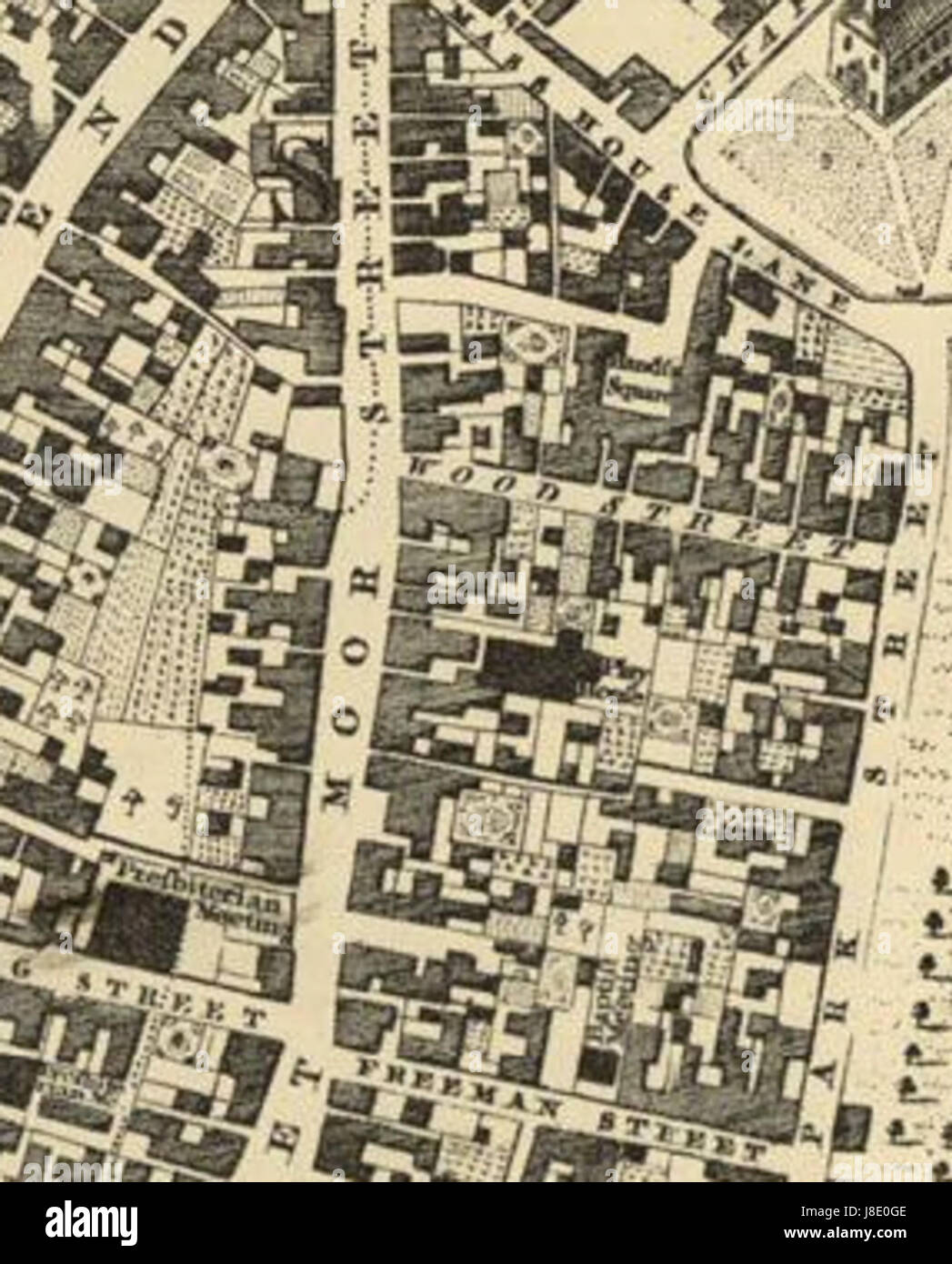 A historical image or document showcasing the Moor Street Theatre ...