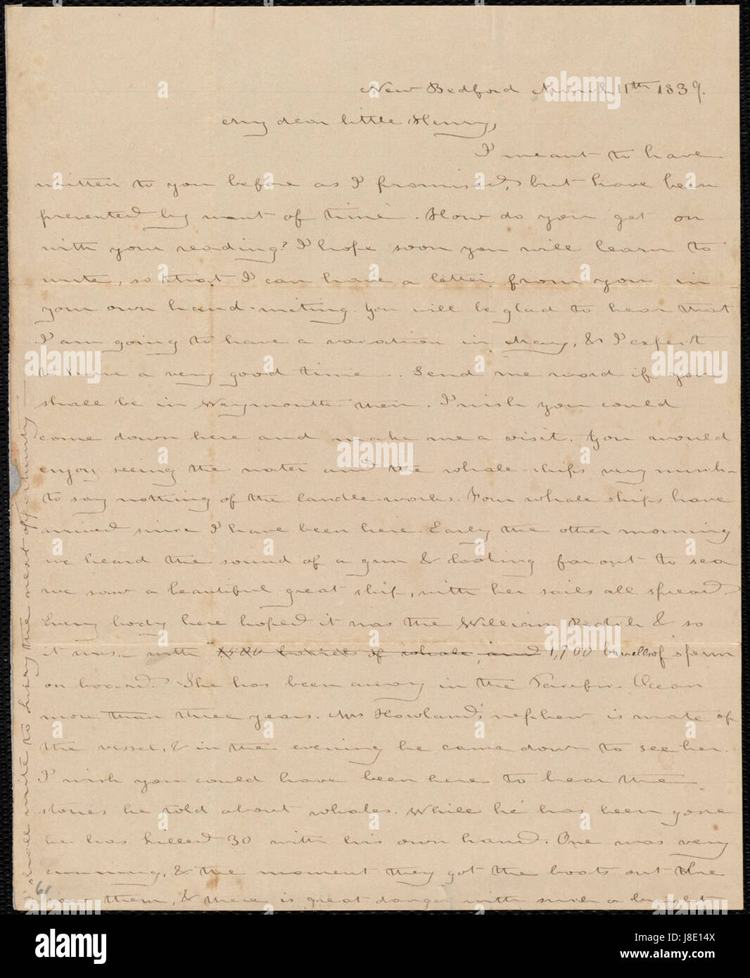 This title refers to a letter from Deborah Weston to Henry Grafton ...