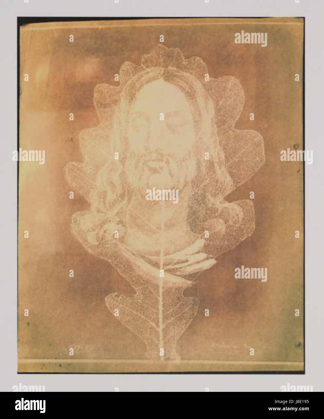 Johann Carl Enslen's 'Jesus on Oak Leaf' is a work depicting religious ...