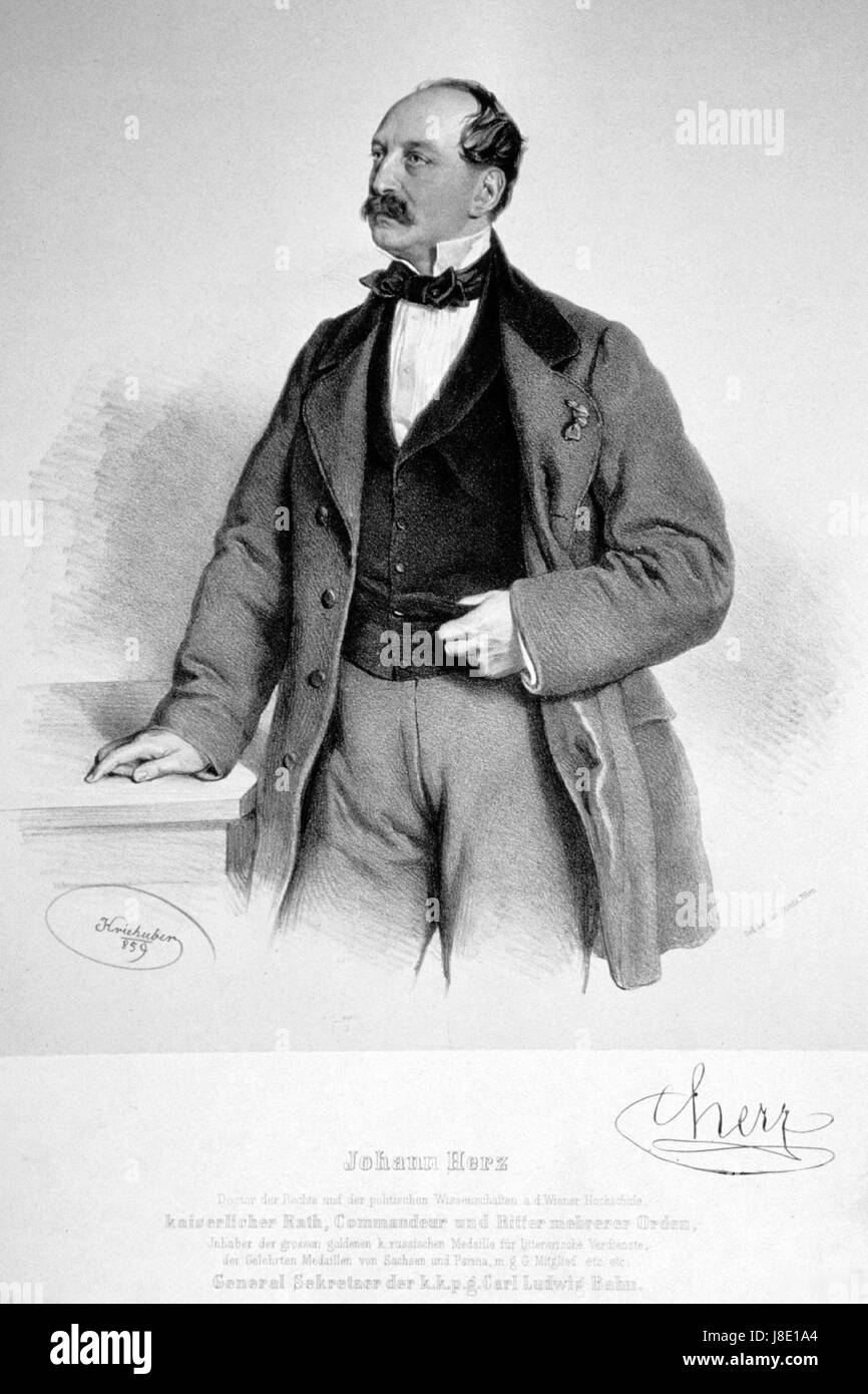 Johann Herz von Rodenau Litho Stock Photo - Alamy