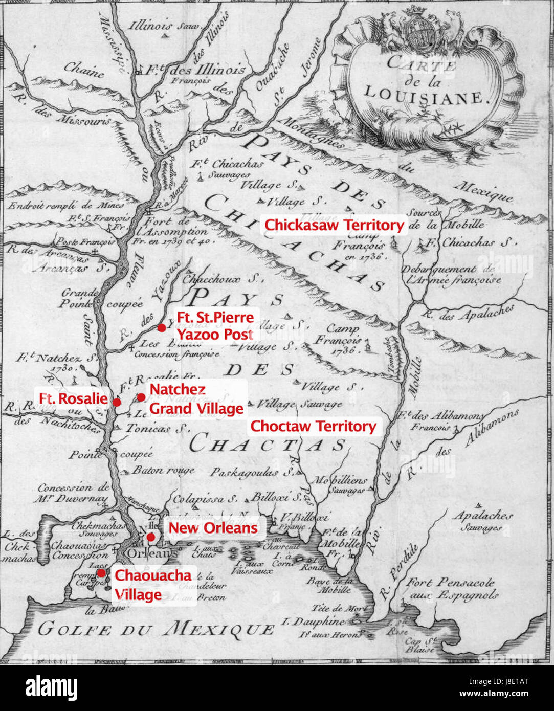 Montigny map with locations Stock Photo - Alamy