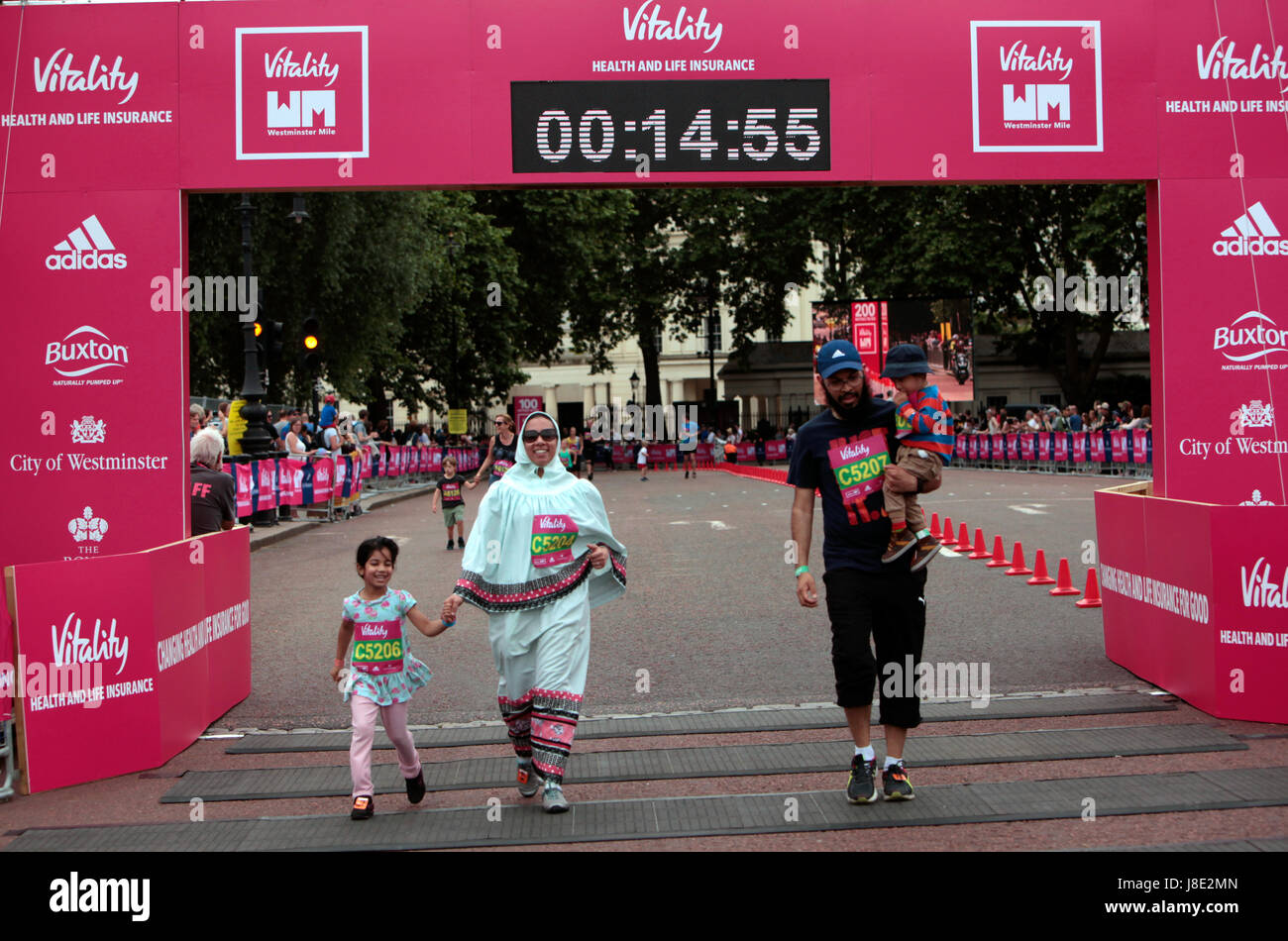 London, UK. 28th May, 2017. Vitality Westminster Mile race saw the ...