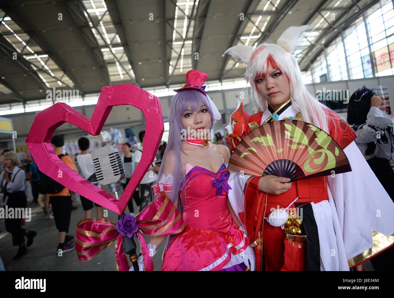 Xi'an, China's Shaanxi Province. 28th May, 2017. Cosplay fans attend ...