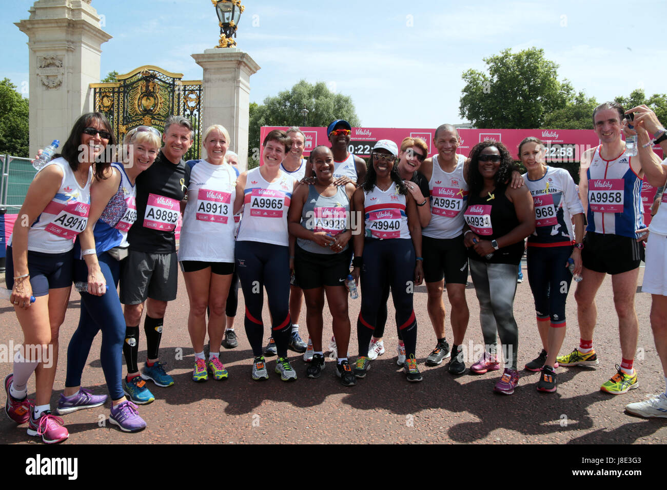 London, UK. 28th May, 2017. The Olympians, Seb Coe with some fellow ...