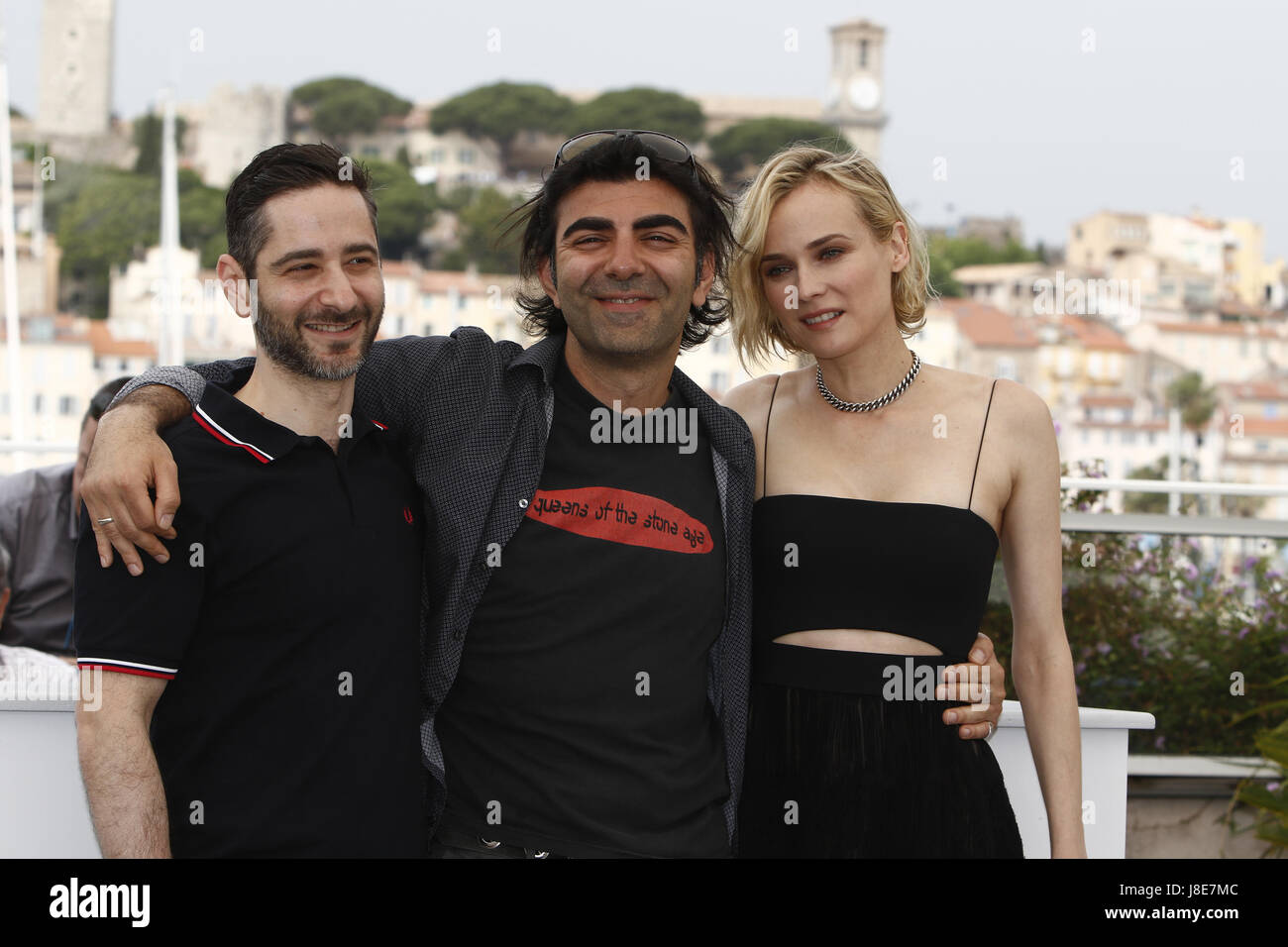Denis Moschitto (l-r), Fatih Akin and Diane Kruger pose during the ...