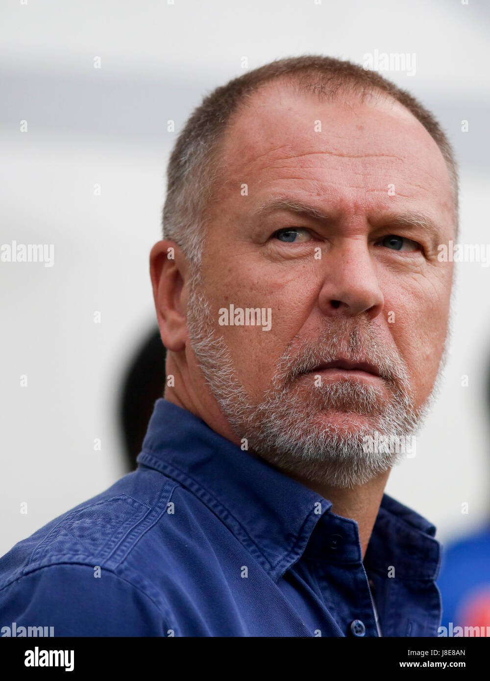 Santos, Brazil. 28th May, 2017. Mano Menezes during the match between ...