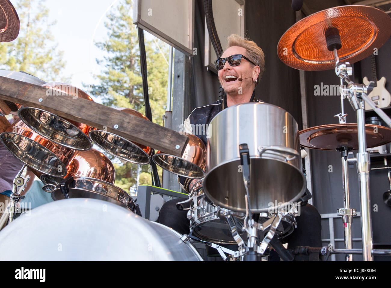Napa, California, USA. 27th May, 2017. Drummer MATT SORUM on the ...