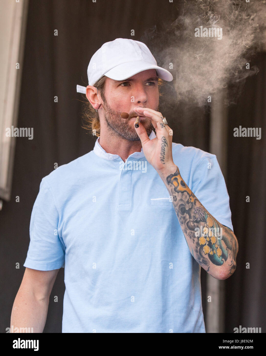 Napa, California, USA. 27th May, 2017. JARED WATSON of the Dirty Heads ...