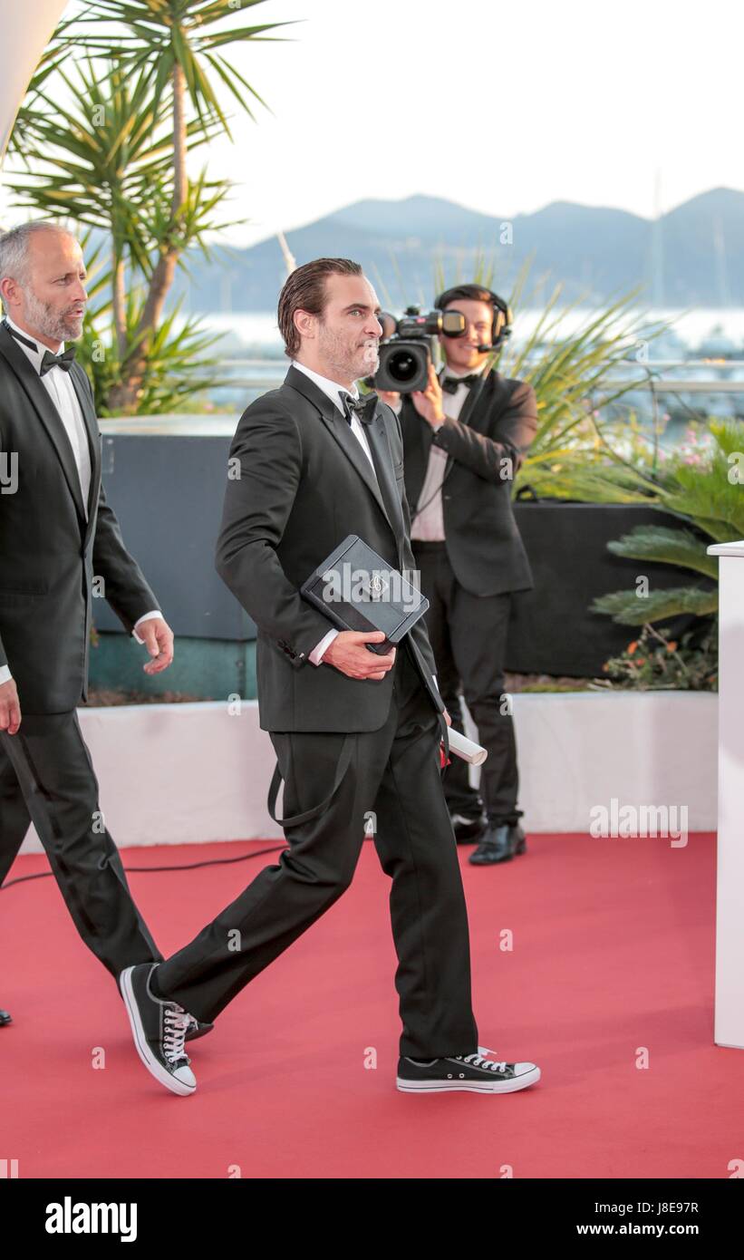 Cannes, France. 28th May, 2017. Joaquin Phoenix Best Actor Winner Award ...