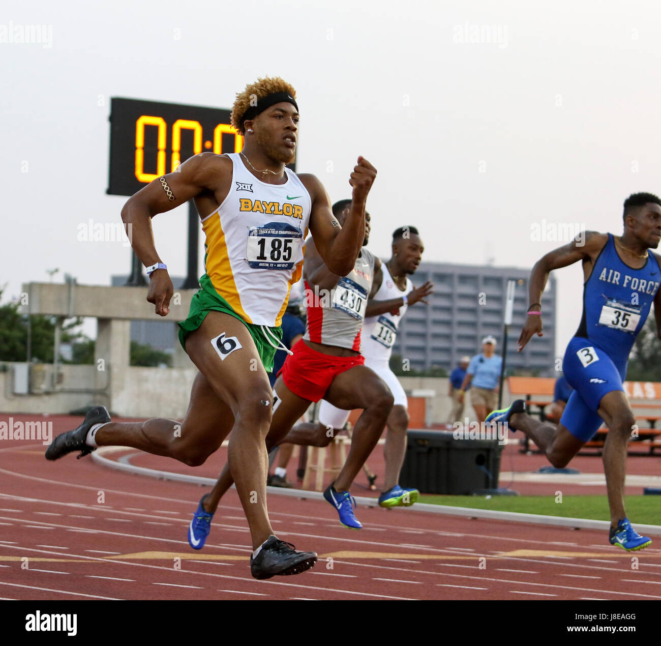 Austin, TX, USA. 27th May, 2017. Baylor's Maxwell Willis takes the lead ...