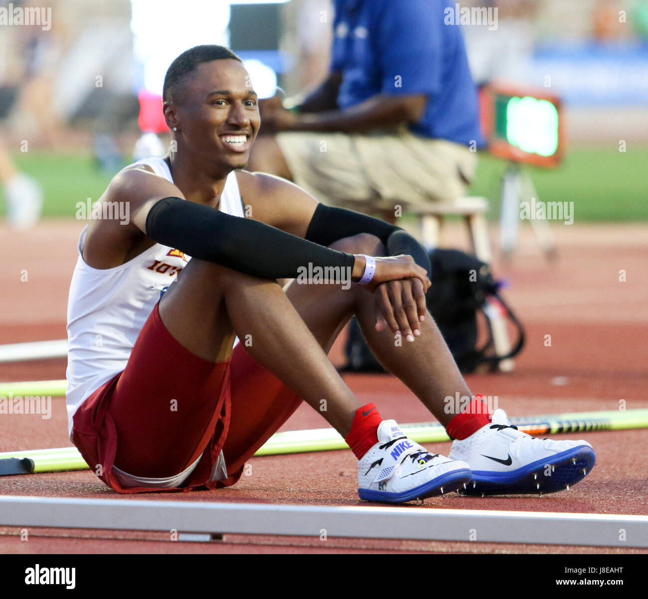 Austin, TX, USA. 27th May, 2017. Iowa State's Jalen Ford smiles after ...