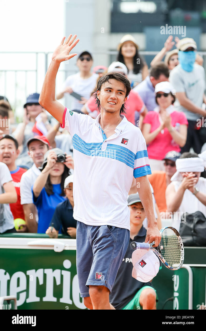 Paris, France. 28th May, 2017. Taro Daniel (JPN) Tennis : Taro Daniel ...